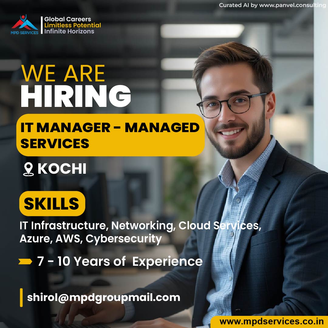 IT Manager - Managed Services - MPD Services